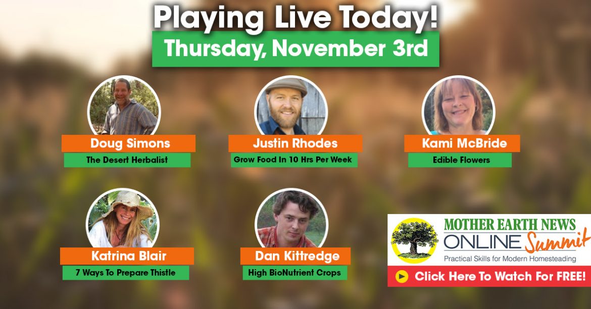 Justin Rhodes' Presentation Runs Today! Go Sign Up! | The Survival Gardener