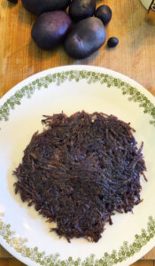 Purple Potato Hashbrowns | The Survival Gardener